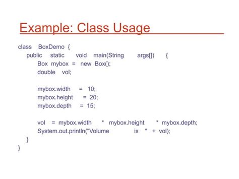 Class Object Method Constructors In Java Ppt