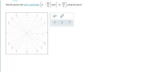 Solved Plot The Points With Polar Coordinates 2 2 5