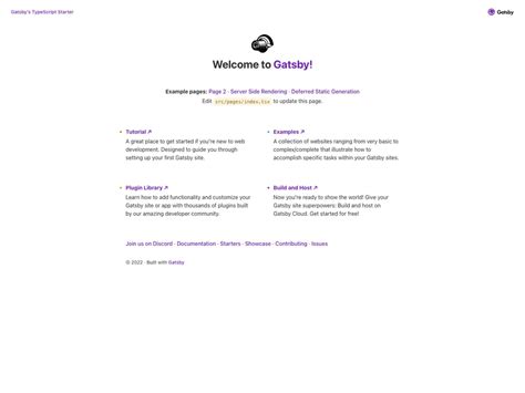 Gatsby Starter Typescript By Jongwooo A Gatsby Template Built At