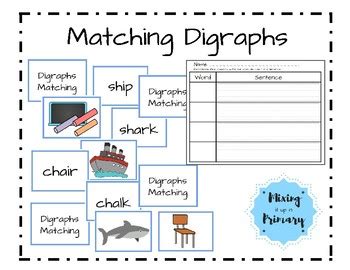 Digraphs Matching Game By Mixing It Up In Primary TPT