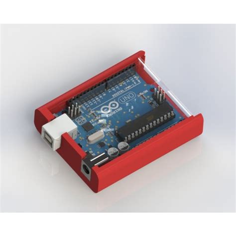 Carcasa para Arduino UNO de PLA Color Rojo Tienda de Electrónica MX