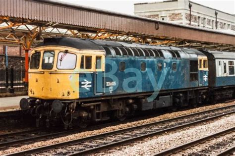 Uk Railway Photograph Of Class 33 Locomotive 33005 Rm33 14 £170