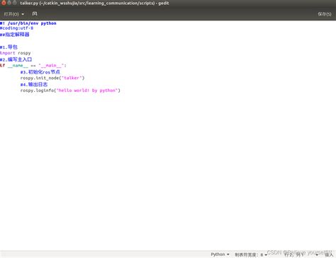 Ros使用python编写的步骤ros如何编译python文件 Csdn博客