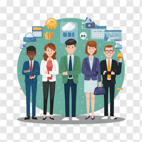 Equipo De Negocios Png Dibujos Negocio Equipo Trabajo En Equipo Png