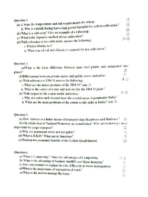 Icse Pre Board Examinations Class X Pdf