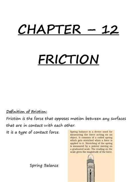 chapter 12 friction notes pdf friction liquids