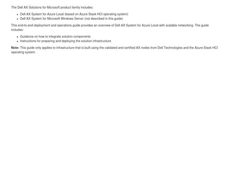 Document Overview Azure Portal Deployment And Operations Guide With Scalable Networking Dell