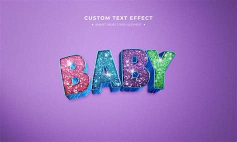 animação filme brilho estilo de texto 3d psd premium