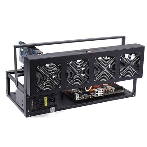 6 8 Gpu Miner Mining Rig Aluminum Stackable Open A Vicedeal