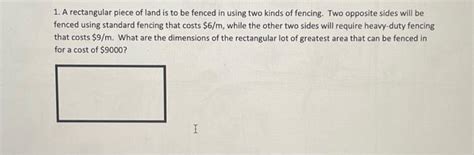 Solved Solve Using Calculus Concepts And Following The Chegg