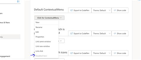 Disabled Item Font Color In Contextual Menu Has Color Contrast Ratio