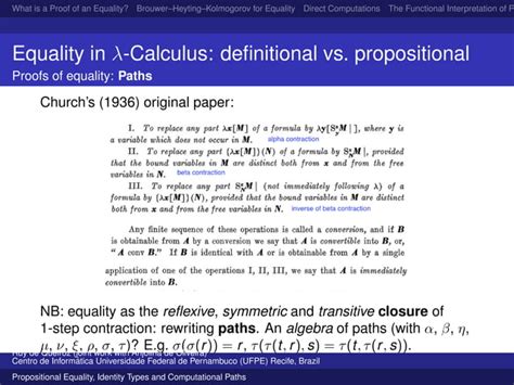 Propositional Equality Identity Types And Computational Paths Pdf