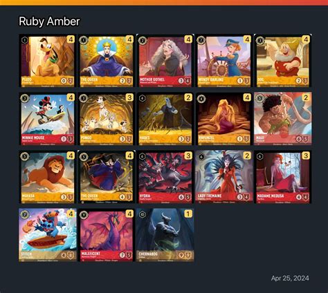 Ruby Amber Lorcana Deck Lorcana Gg