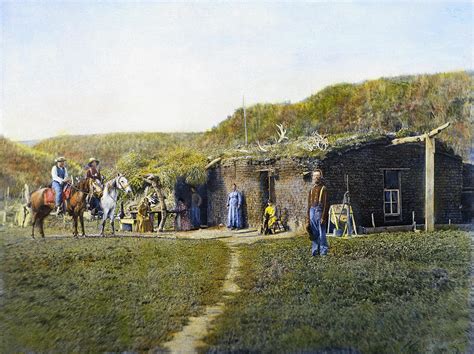 Pioneers Sod House 1887 By Granger