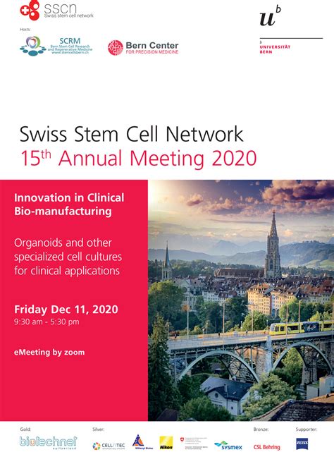 15th Swiss Stem Cell Network Annual Meeting Swiss Stem Cell Network