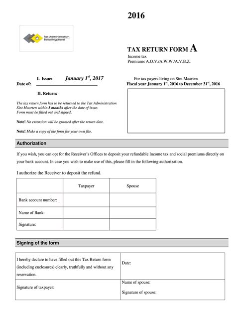 SX Tax Return Form A 2016 2021 Fill And Sign Printable Template Online US Legal Forms