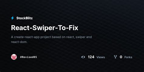 react swiper to fix stackblitz