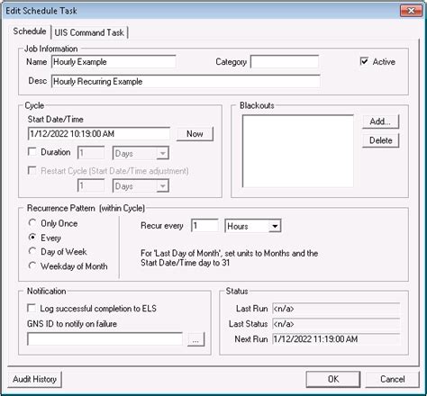Scheduling A Task