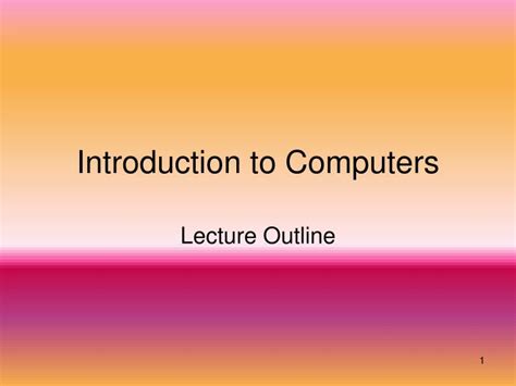 Ppt Introduction To Computers Powerpoint Presentation Free Download