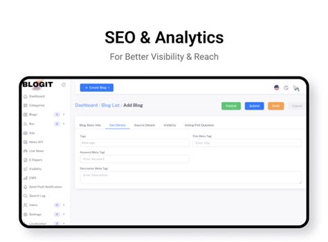 Blogit Flutter Blog App And Website News App With Laravel Admin Panel