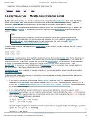 MySQL Server Startup Script How To Start And Stop MySQL Course Hero