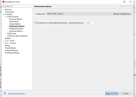 Ccstms320f28379d Error Occurs When Executing Cla Math Sin Example