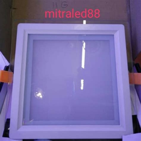 Jual Downlight Led Panel Light Kaca W Watt Bulat Kotak Bulat Putih Jakarta Pusat