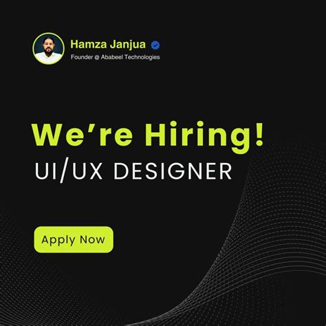 Uiux Job Hiring Apply Designer Remotejob Hamza Janjua 91 Comments
