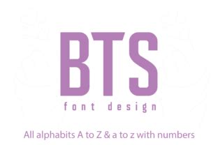 Bts Font By Uzairr · Creative Fabrica