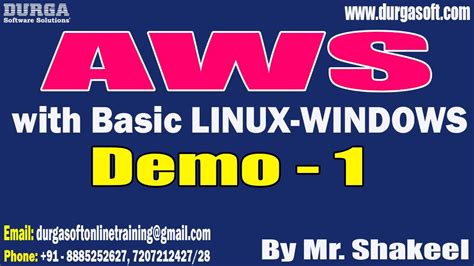Aws With Basic Linux Windows Tutorials Demo 1 By Mr Shakeel On