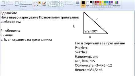 Правоъгълен триъгълник обиколка и лице Youtube