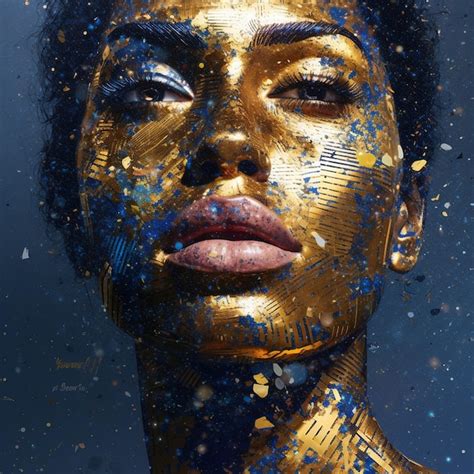 Premium Ai Image Black Woman Art Dark Stylish