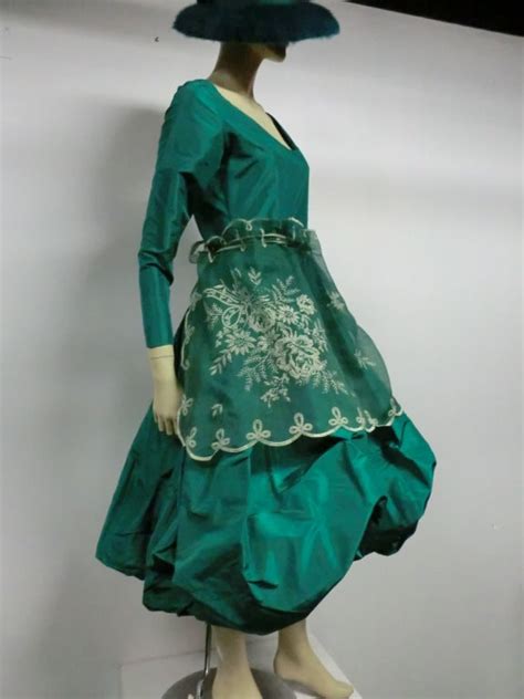 Bill Blass 70s Silk Taffeta Extravagant Bubble Hem Dress For Sale At 1stdibs