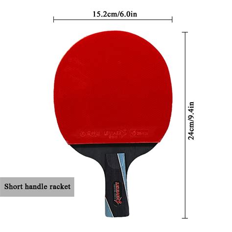 Ping Pong Paddle Table Tennis Racket Long Handle P Vicedeal