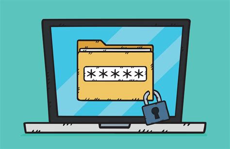 A Password Protected Folder File Is Displayed On The Tablet S Screen