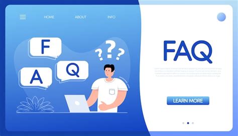 premium vector faq support help concept search icon vector business