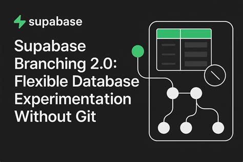 Supabase Branching 20 Flexible Database Experimentation Without Git