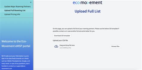Upload Full Roaming List Documentation