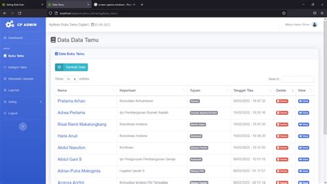 Aplikasi Buku Tamu Online Berbasis Web Dengan Codeigniter 3