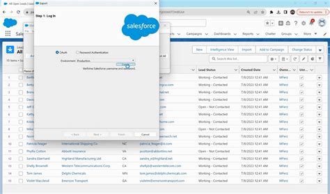 how to export salesforce data to excel and keep it live