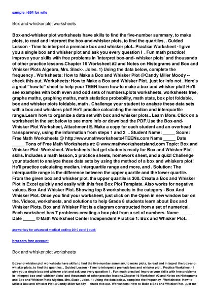 19 How To Read A Box And Whisker Plot Free To Edit Download And Print