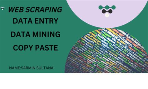 do web data scraping data extraction and data mining by sarminsultan522