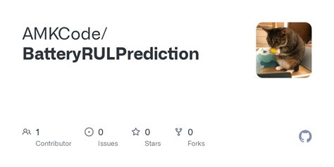 GitHub AMKCode BatteryRULPrediction