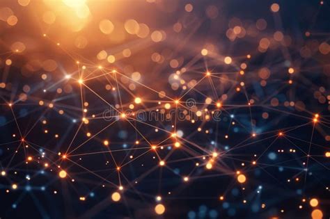 Abstract Glowing Connecting Dots And Lines Background Network Connection Wallpaper Generative
