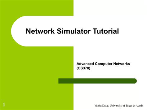Ns2 Ppt Computer Networking Computing