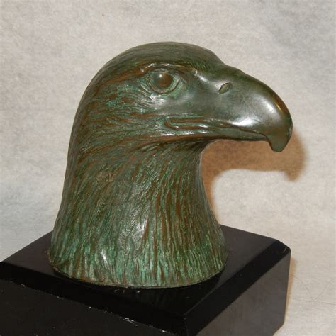 1984 James Siebert Eagle Head Bust Bronze Patinated Sculpture 87 700 ~free Shipping Etsy