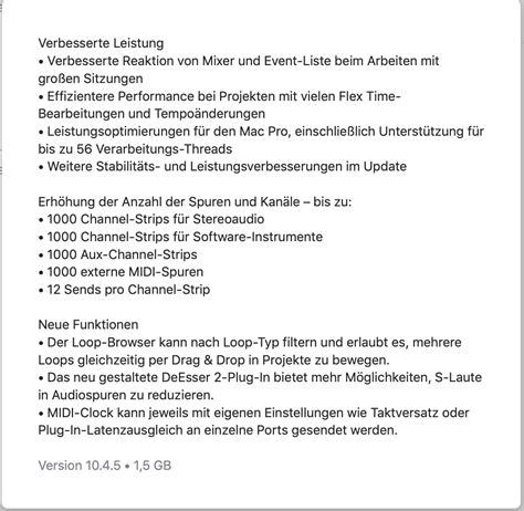 Update Logic Pro X Music Knowhow