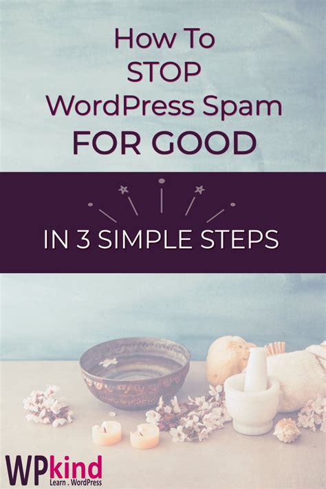 how to prevent wordpress spam wpkind