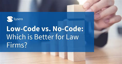 Sysero On Linkedin Nocode Lowcode Legaltech Workflows