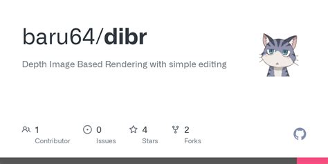 Github Baru64dibr Depth Image Based Rendering With Simple Editing